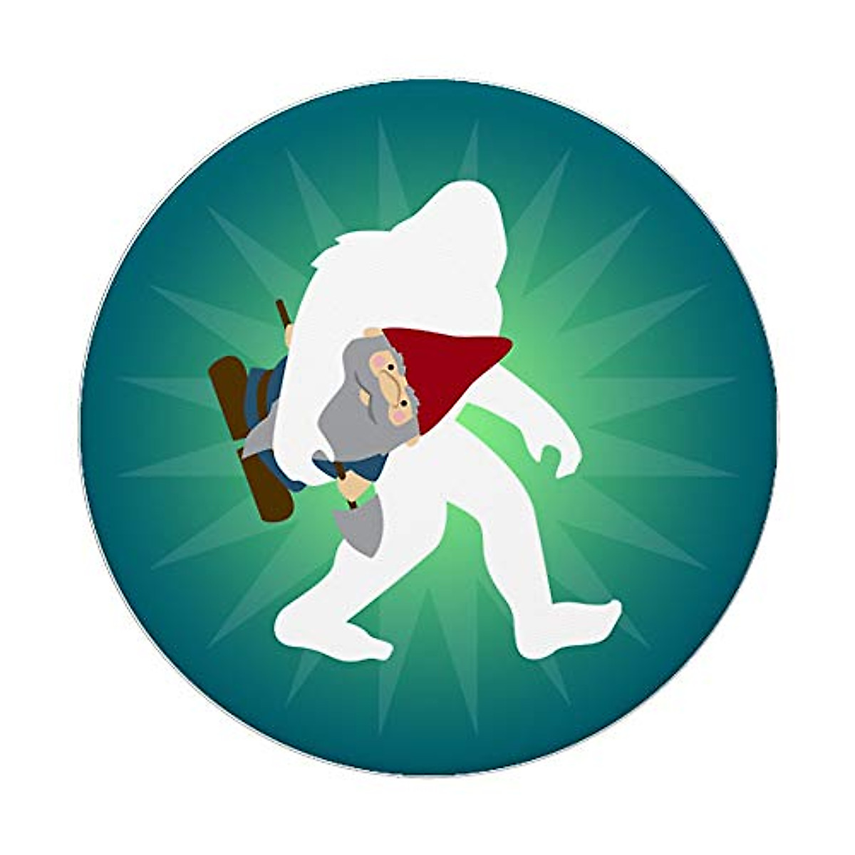 TGM Bigfoot Blue Ombre Stand for Smartphones and Tablets PopSockets PopGrip: Swappable Grip for Phones & Tablets