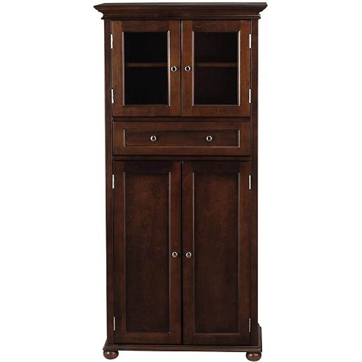 Home Decorators Collection Hampton Bay 1 Drawer Tall Bath Cabinet, 4-Door, Sequoia