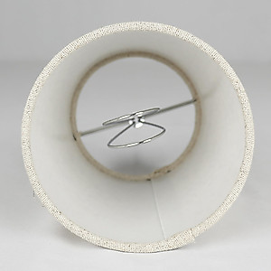 Meriville Chandelier Lamp Shades, 3.5-inch by 4.5-inch by 4.5-inch, Clip-on (Set of 2, Natural)