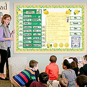 45 Pcs Lemon Cutouts for Summer Bulletin Board Lemon Accents Back to School Classroom Decorations