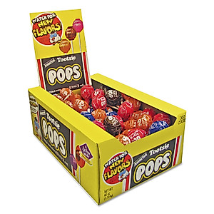 Tootsie 0508 Tootsie Pops, 0.6 oz, Assorted Flavors, 100/Box