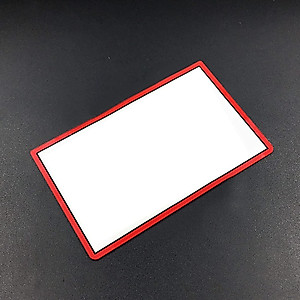 Glass Top Upper Screen Frame Lens Cover LCD Screen Protector with Adhesive for 3DS XL/New 3DS XL LLConsole(Red)