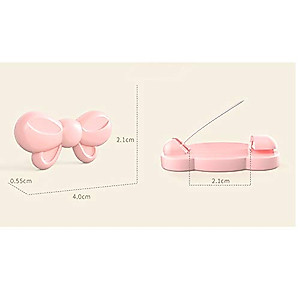 12 pcs Safety Pins Child Proof Safety Pin, Bow-Knot Safe Pins,Plastic Head, for Fabric Diapers, Garment Repair Baby Safety Pins Secure Clips for Fastening Baby Clothes Diaper Napkins (Blue)