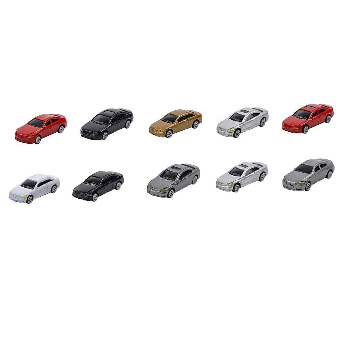 AMLESO 10Pieces HO Scale Model Vehicle Car 1:87 Architecture Model Train
