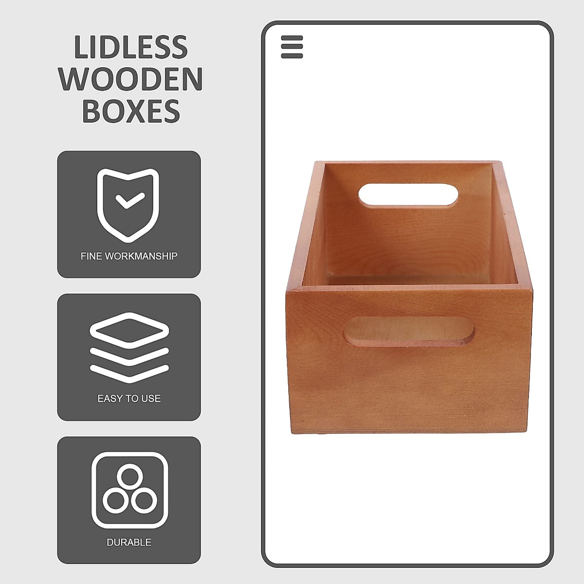 Angoily Box Wooden Storage Box Old Fashioned Wooden Ornaments