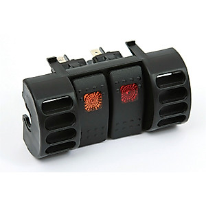 Daystar, Jeep TJ Wrangler and XJ Cherokee Air Vent switch panel, rocker switches sold separately, fits 1997 to 2006 Jeep TJ and 1997 to 2001 Jeep XJ Cherokee, 2/4WD, KJ71032, Made in America,Black