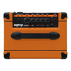 Orange Crush Bass 25 25W 8" Bass Guitar Amplifier and Speaker Combo, Orange