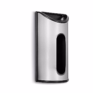 malmo Bags holder-Stainless Steel Wall Mount Grocery Bag Dispenser, Bags Storage for Plastic bag,Anti-Fingerprints, Silver…