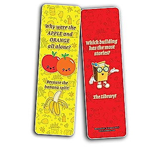 Creanoso Funny Jokes Lunchbox for Kids Bookmarks (10-Sets X 6 Cards) – Daily Inspirational Card Set – Interesting Book Page Clippers – Great Gifts for Adults and Professionals