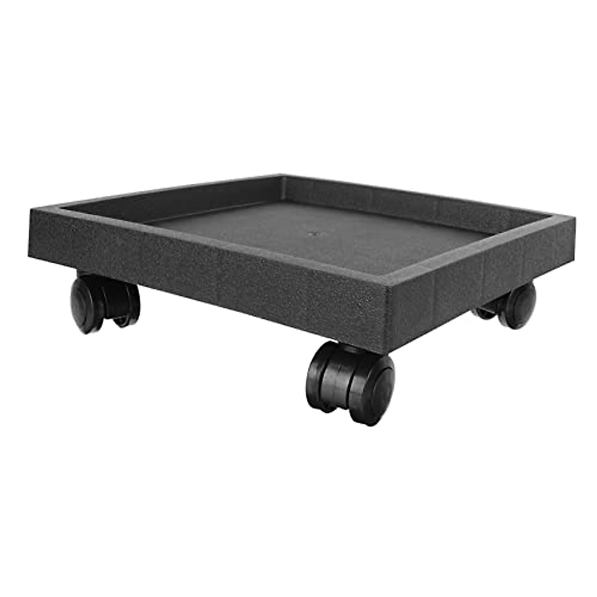 SECFOU 1pc Flower Pot Tray Tripod Dolly Metal Utility Cart Furniture Rollers Plant Stand Wheels Planter Saucer Tray Plant Caddy Square Outdoor Flowerpot Tray with Wheels Plant Pot Tray
