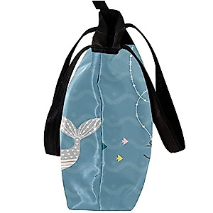 Tote Bag Women Satchel Bag Handbag Stylish Tote Handbag for Women Hobo Bag Fashion Crossbody Bag, Cartoon Sea Animal Whale Anchor