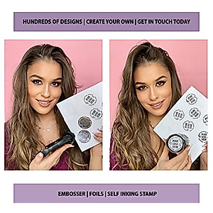 Butterfly Design, Monogram, Animals and Flowers. Custom Book Seal embossers Personalized Gift from The Library Book Belongs to Classroom