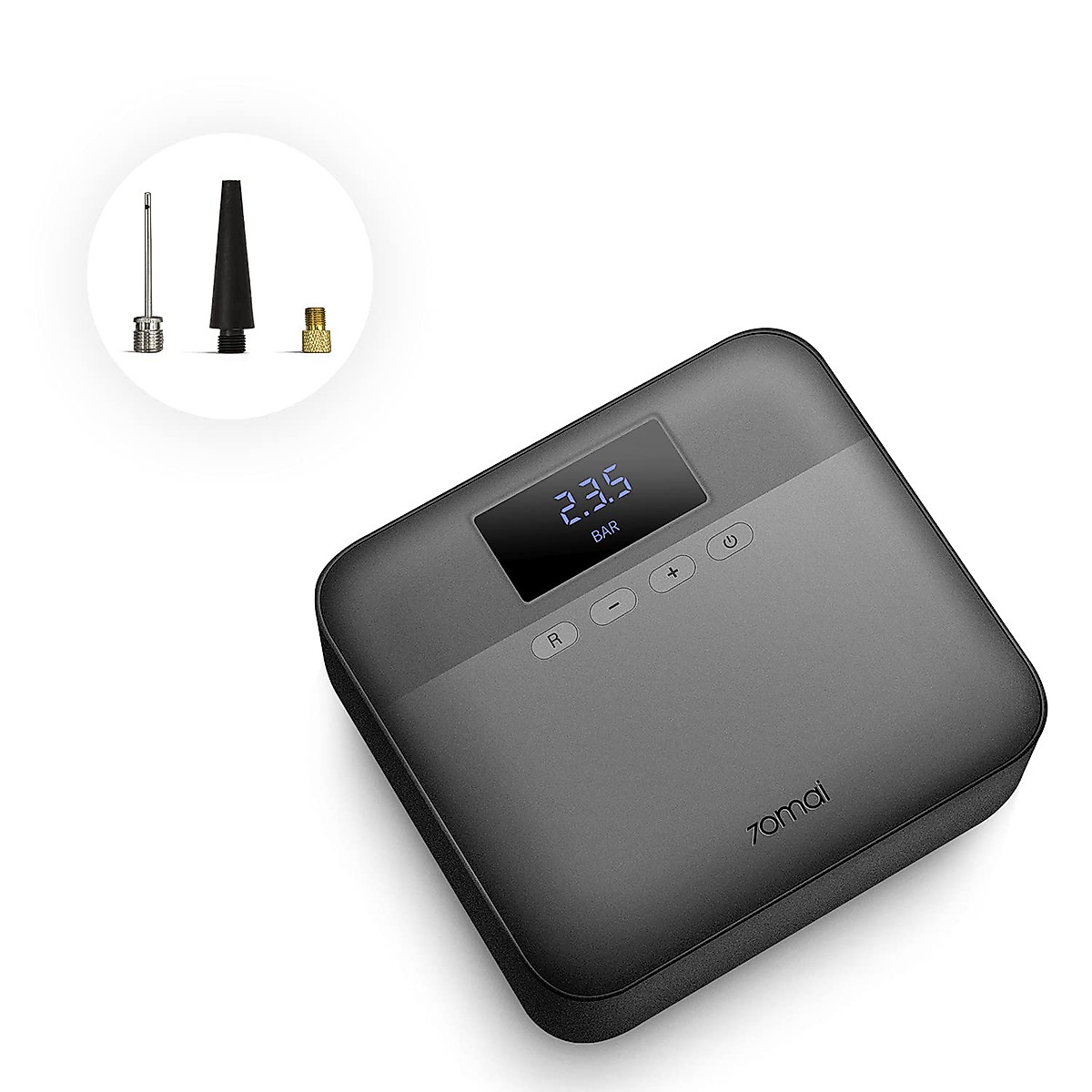 70mai Air Compressor Lite, Portable Tire Inflator, 12V DC Air Pump For Cars, Electronic Fast Compressor,160PSI With Pressure Gauge