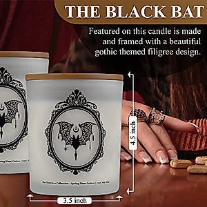 Halloween Candles Bat Decor – Spooky Home Decor Gothic Candles, Cute Halloween Bathroom Decor and Indoor Decorations, Room and Office Desk Decor, Witchy Gifts and Witch Candles, Scented Candle