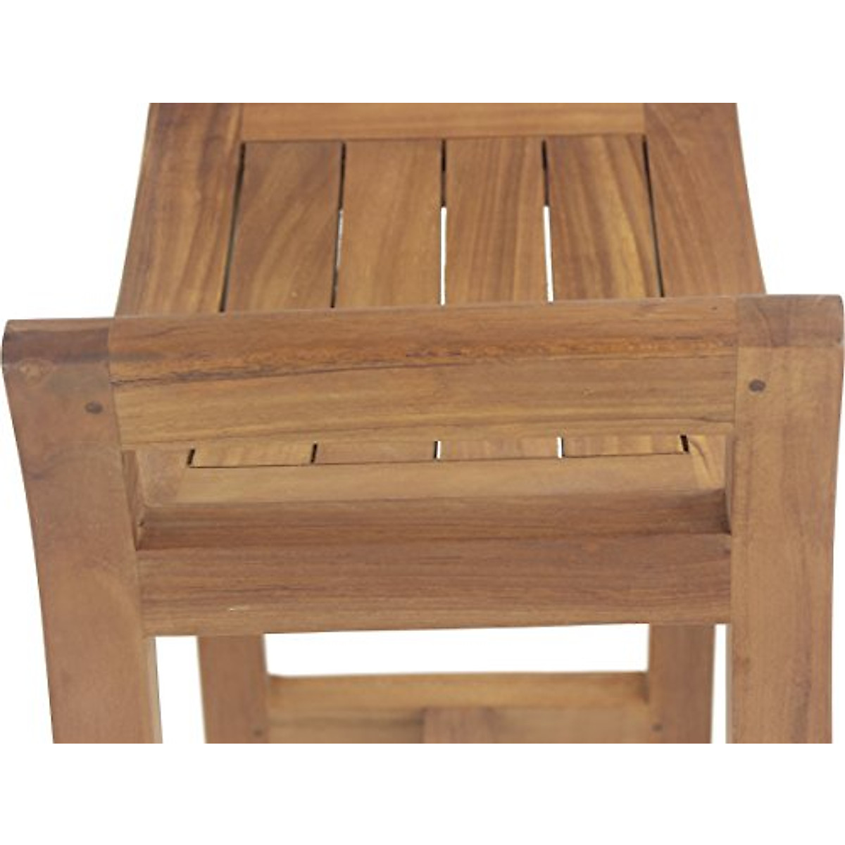 Patented Asia Ascend Teak Shower Bench with Elevated Height