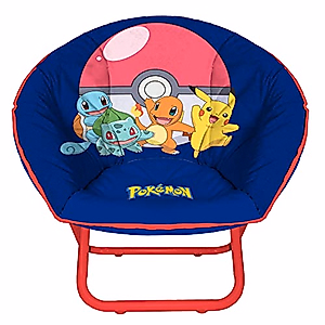 Idea Nuova 23" Kids Pokemon Folding Saucer™ Chair with Metal Frame