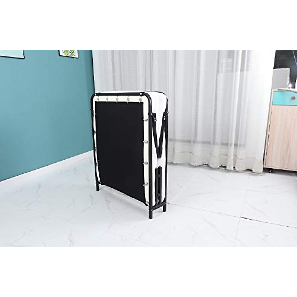 Apelila Folding Bed with Gel Thick Memory Foam Mattress Guest Beds Portable Foldable Day Bed (74.8x31.4x10.6 inch, New Arrivel)