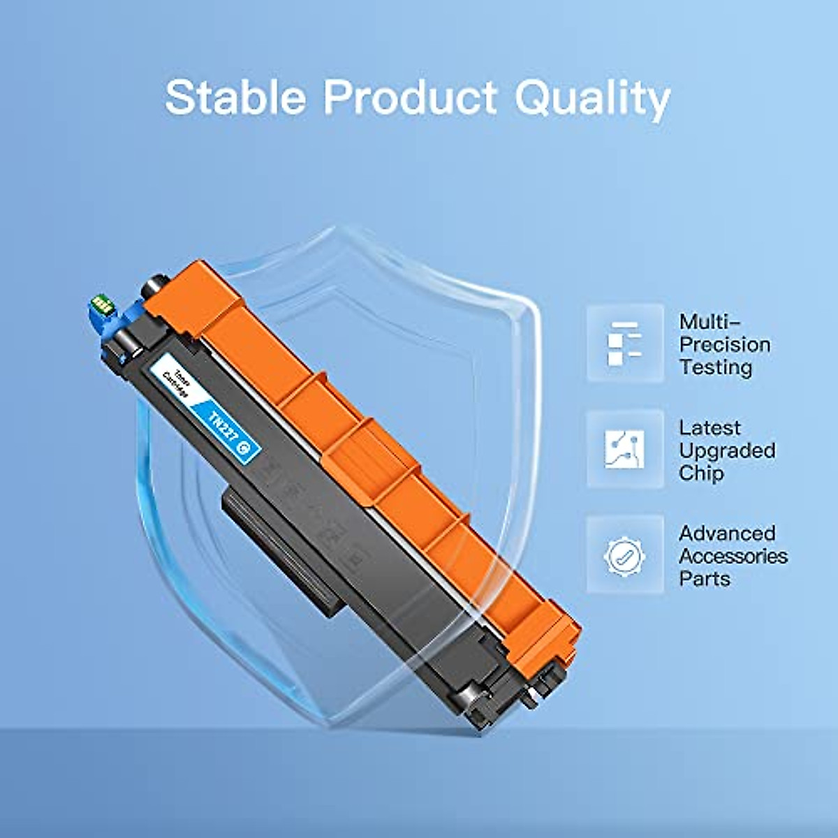 GPC Image Flex Compatible TN227 Toner Cartridge Replacement for Brother TN227 TN 227 TN223 Compatible with Brother HL-L3270CDW MFC-L3750CDW MFC-L3710CW MFC-L3770CDW HL-L3210CW HL-L3290CDW（4 Pack）