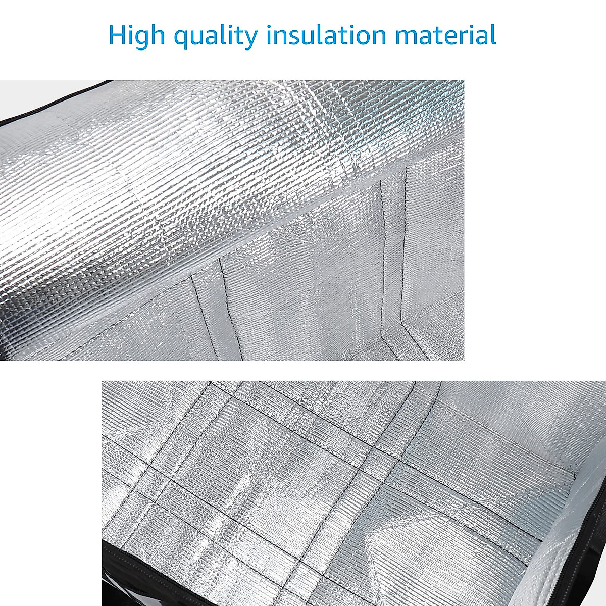 ECOSHIRE Large Insulated Cooler Bags, Reusable Food Warmer Delivery Bags for Hot and Cold, Collapsible Large Capacity and Durable, Suitable for Uber Eats, Doordash, Travel (XXXL)