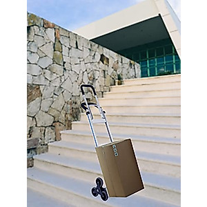 SHZOND Aluminum Hand Truck Stair Climber Hand Trucks 550 LBS Stair Climbing Hand Truck 60 Inch Aluminum Hand Cart Dolly