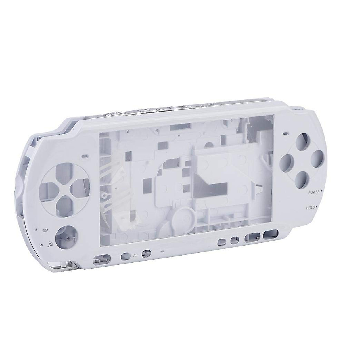 Yeepin Clip on Shell Case Full Housing Console Game Shell Case Cover for Sony PSP 3000 Console (White)