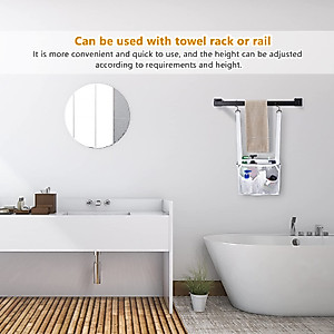 Phying Hanging Mesh Shower Caddy College with Hooks, Bath Baskets Organizer Storage with 4 Pockets for College Dorm Rooms, Gym, Swimming and Travel