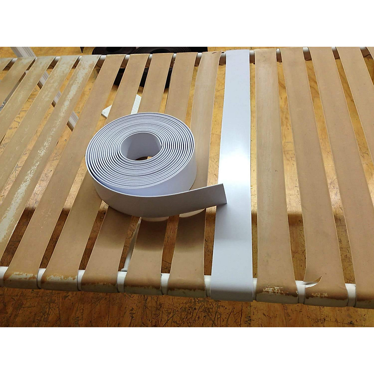 2" x 20' ft Vinyl Strap for Patio Chairs Repair Kit Outdoor Patio Lawn Furniture Repair Strap Strapping Matte Finish (Black) + 20 Free Rivets!