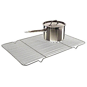 Update International 16-1/8" x 24-3/4" Rectangular Chrome-Plated Icing/Cooling Rack