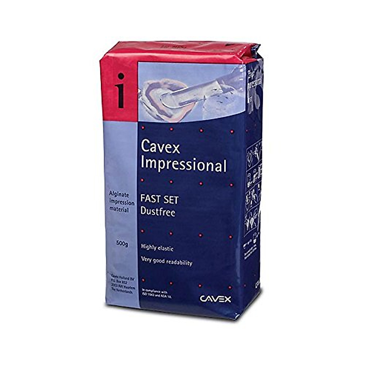 Cavex Impressional Alginate Impression Material, Fast Set, 500 Grams