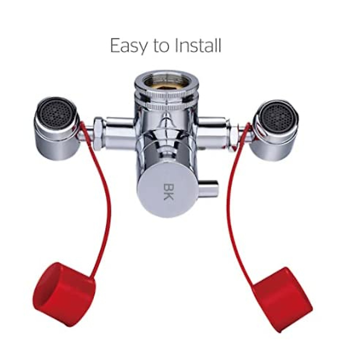 Eyewash Station with Covers, Faucet Mounted Eyewash Station Sink Attachment, Continuous Flow, First AID Emergency Eye Flush Shower for Sink, 100% ANSl Z358 Standard