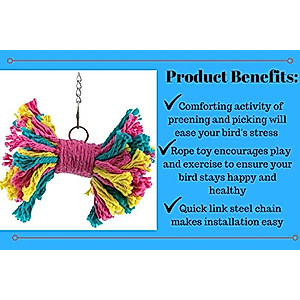 Sweet Feet and Beak Chew Popper Bird Foraging Toy - Toys for Bird Cages - Tough Plastic Pet Toy - Foraging Toys for Parrots, Cockatiels, Lovebirds, Budgies & Other Birds - Bird Accessories (Small)