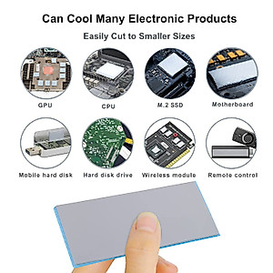 Thermalright Thermal Pad 1.5mm 12.8 W/mK, 85x45x1.5mm, Non Conductive Heat Resistance, Odyssey Silicone Thermal Pads for PC PS5 PS4 Laptop Heatsink GPU/CPU/SSD/VRAM/LED Cooler