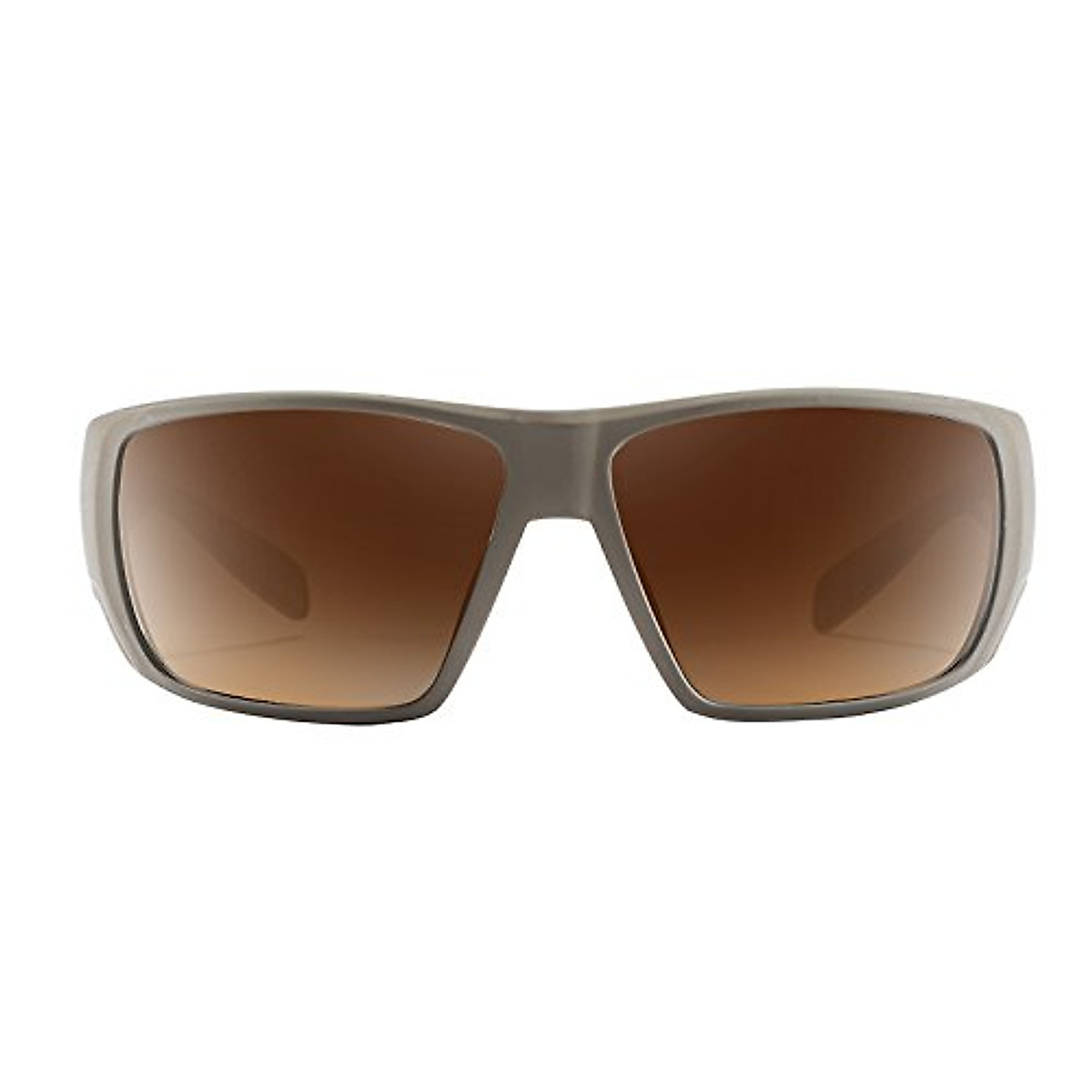 Native Eyewear Sightcaster Polarized Rectangular Sunglasses, Desert Tan/Bronze, 64 mm