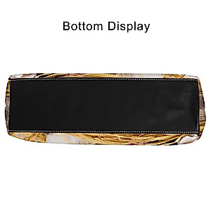 Shoulder Bag Tote Bags for Women Pomeranian Puppy Leather Shopper Work Handbags Large Casual Bag