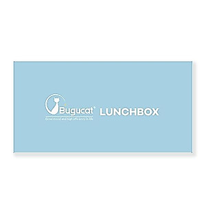 Bugucat Bento Box 54 Oz, Lunch Box with 3 Compartments and Cutlery, Reusable Lunch Containers with Ice Pack, Adults Food Storage Containers for Work Picnic, Dishwasher-safe, BPA-Free