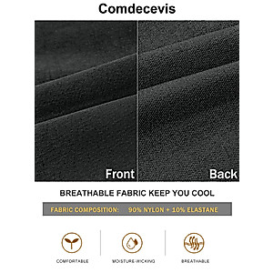 Comdecevis Men's Cargo Jogger Pants Stretch Sweatpants Slim Fit Tactical Pants with Zipper Pockets Casual Trousers Dark Gray Medium