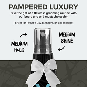 VOLT Lock Beard and Mustache Color Sealer for Instant Beard Dye and Shine with Castor Oil and Vitamin E - 1oz