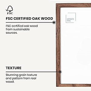 (12x16 in | 31x41 cm) Dark Oak Solid Oak Wood Picture Frame Poster Frame Wall Photo Frame