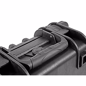 Monoprice Weatherproof/Shockproof Hard Case - IP67, Customizable Foam, 13" x 12" x 6", Black - Pure Outdoor Collection