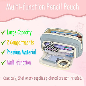 ACEIOT Pencil Case Large Capacity Pencil Pouch, Aesthetic Pencil Case Pouch, Cute Pencil Case for Kids Students, Kawaii Pencil Bag, Preppy Pencil Case for School, Stationery Storage Bag