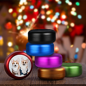 NGTSFLY Personalized Herb Storage Container in Sturdy, Pocket Storage Case Container Smell Proof and Air Tight - Portable, Perfect Jar to Stash in Your Pocket, No Smell Container (Black/Photo)