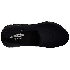 Skechers Performance Women's Go Walk Slip-On Walking Shoe, Black/Charcoal, 8 M US