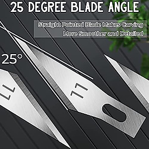 Jetmore 160 Pack Hobby Blades, #11 Hobby Knife Replacement Blades, Precision Replacement Craft Exacto Knife Blades Hobby Knife Blades Refills for Art, Craft, Scrapbooking, Cutting, Carving