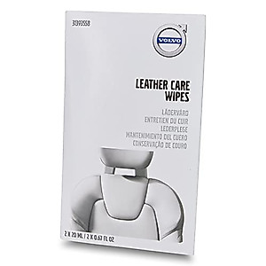 Volvo Genuine Leather Care Wipes Cleans and Conditions