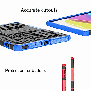 Maomini Case for F i r eMax 11 inch Tablet 2023 Release,Kickstand Heavy Duty Armor Defender Cover (Purple-)