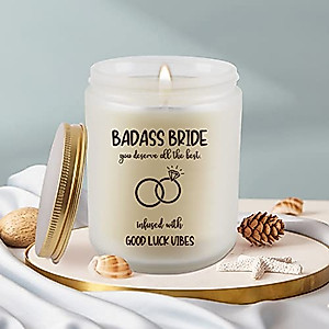 LAMIVEENLA Wedding Gifts Scented Candle Lavender - Cool Bride Gifts Bridal Shower Gift Engagement Gift for Women Bride to Be Gifts Bachelorette Gifts for Bride Soy Candle 7.4oz