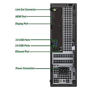 Dell OptiPlex Small Form Desktop Computer, Intel Core i5 6500, 3.2GHz Processor, 16GB Ram, 500GB Solid State Drive,Wireless Keyboard & Mouse, Wi-Fi | Bluetooth, HDMI, Win 10 Pro (Renewed)