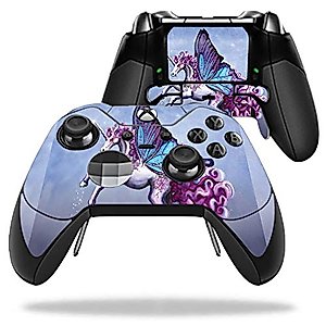 MightySkins Skin Compatible with Microsoft Xbox One Elite Controller - Lilac Unicorn | Protective, Durable, and Unique Vinyl wrap Cover | Easy to Apply, Remove, and Change Styles | Made in The USA