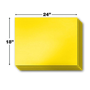 VIBE INK Pack of Blank Yellow Yard Signs 18x24 with H-stakes for Garage Sale, for Rent, Open House, Estate Sale, Now Hiring, or Political Lawn Signs (25)