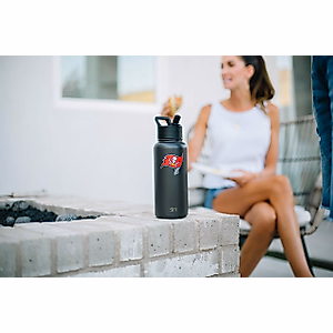 Simple Modern Officially Licensed NFL Water Bottle with Straw Lid | 32oz Vacuum Insulated Stainless Steel Thermos | Summit Collection